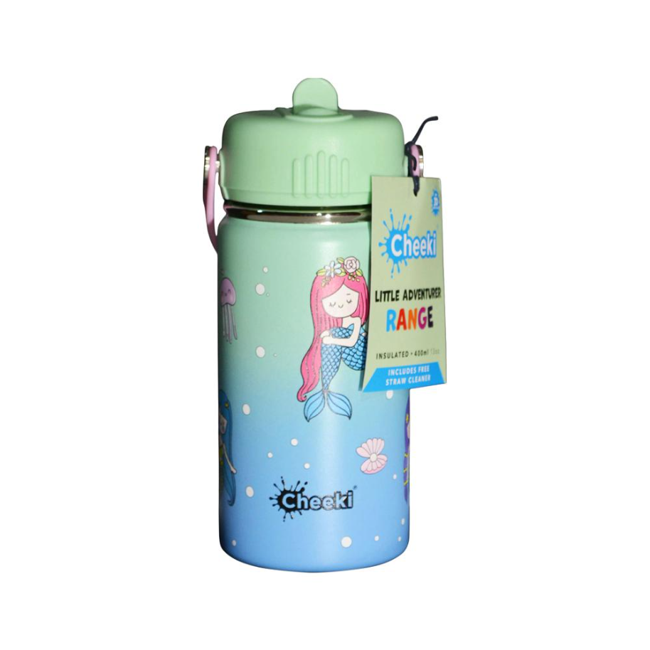 Cheeki Insulated Bottle Kids Mermaid 400ml — Health Freek