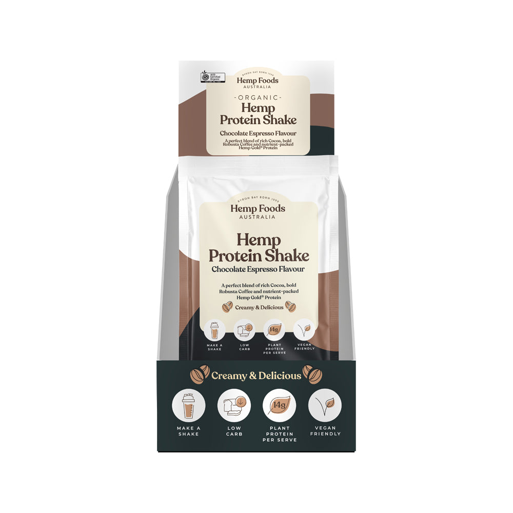 Hemp Foods Aust Hemp Protein Shake Choc Espresso 35g X7disp — Health Freek