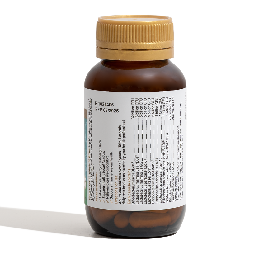 Herbs of Gold Probiotic 60 Billion 60c — Health Freek