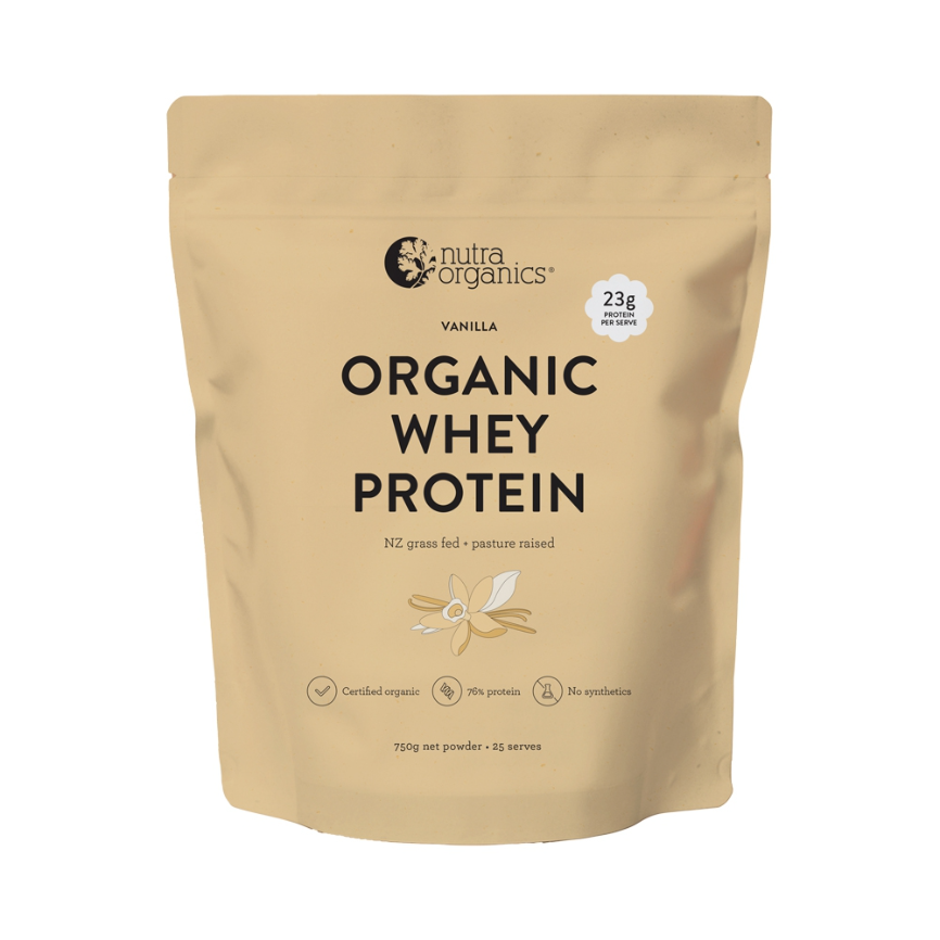 Nutra Org Organic Whey Protein Vanilla 750g — Health Freek