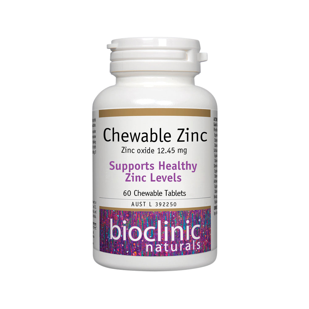 Bioclinic Naturals Chewable Zinc 60t — Health Freek