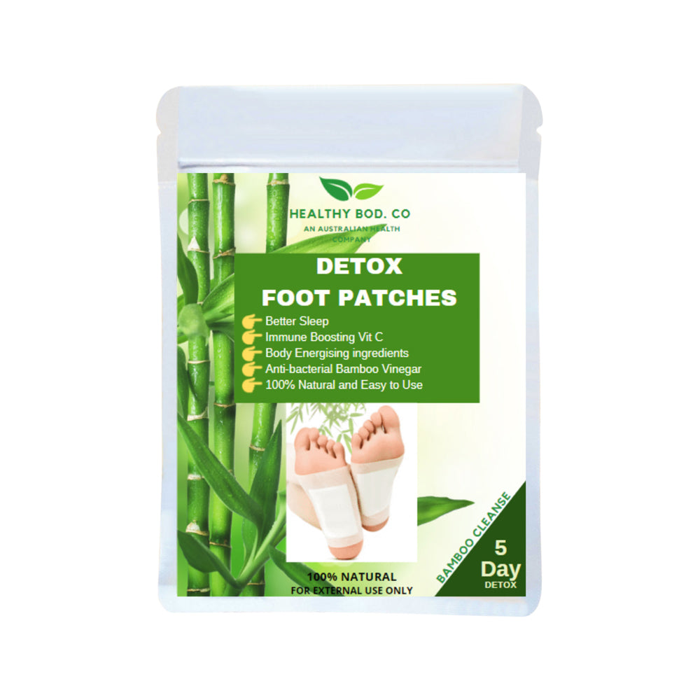Healthy Bod Foot Patches Detox Bamboo X 10 Patches -5 Pairs- — Health Freek