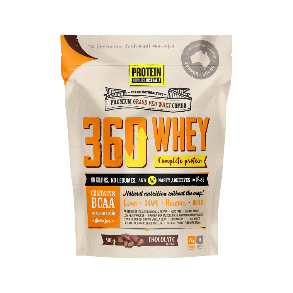 Protein Supplies Protein 360 Whey Chocolate 500g — Health Freek
