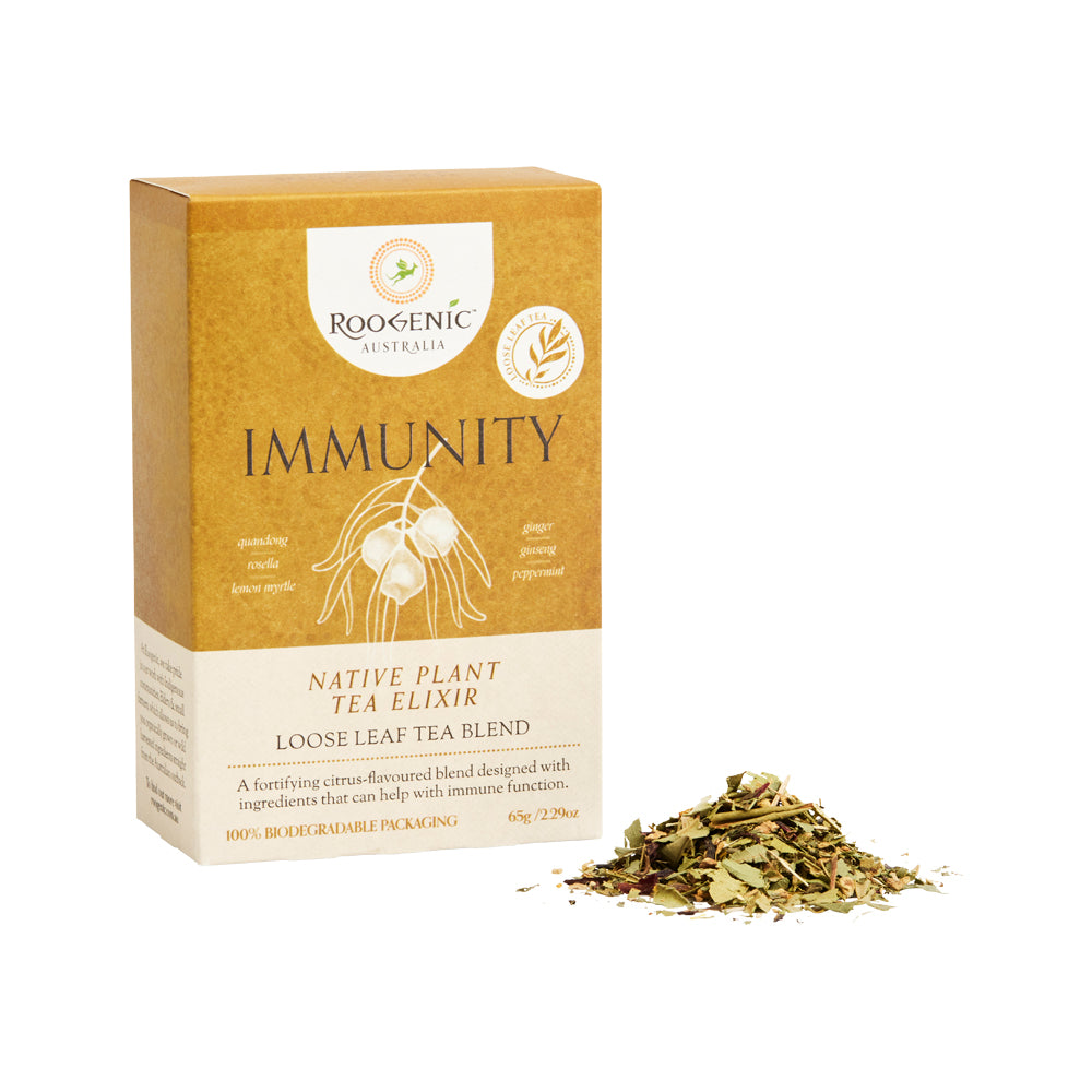 Roogenic Australia Immunity (Native Plant Tea Elixir) Loose Leaf 65g ...