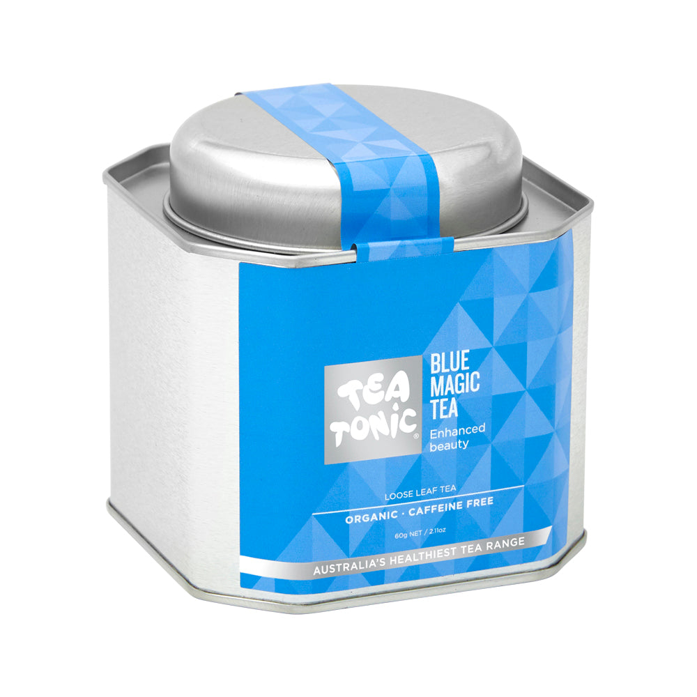 Tea Tonic Org Blue Magic Tea Caddy Tin 60g — Health Freek